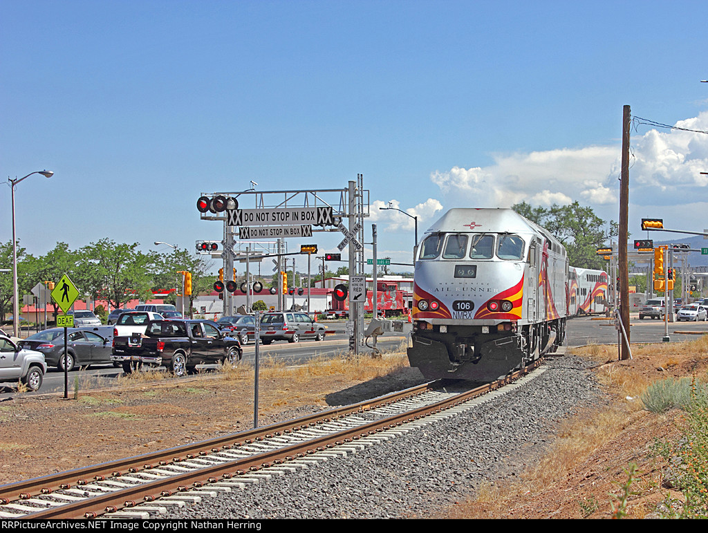 Northbound New Mexico Railrunner